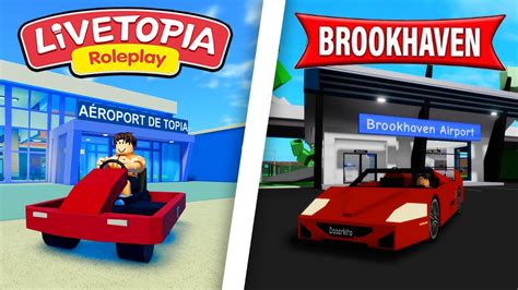 Brookhaven Vs Livetopia Sur Roblox Youtube
