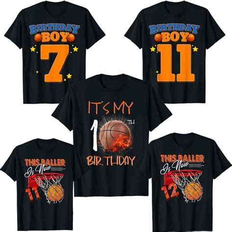 Camisetas De Baloncesto Para Ni Os De 7 10 11 12 Cumplea Os 7 10 11 