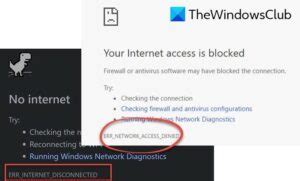 Err Network Access Denied Err Internet Disconnected