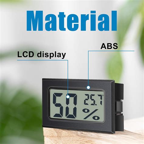 Kanayu Paquete de mini termómetros higrómetros digitales para interiores monitor de humedad