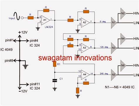 Simple 3 Phase Inverter Circuit Homemade Circuit Projects
