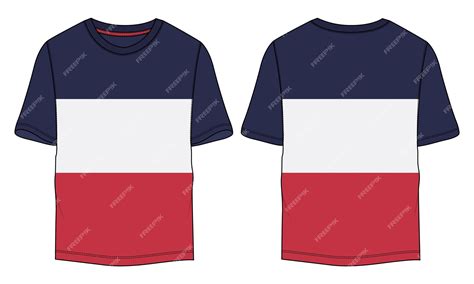 T Shirt Avec Modèle Dillustration Vectorielle De Croquis Plat De Mode