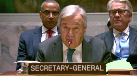 Un Chief Calls For Immediate Ceasefire In Gaza Lebanon Au