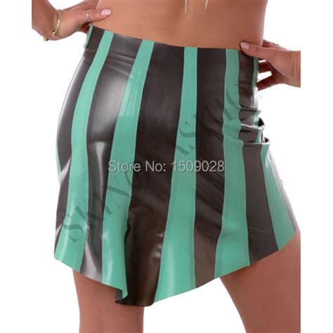 Free Shipping Latex Wearing Rubber Skirt Without Topskirt Coat
