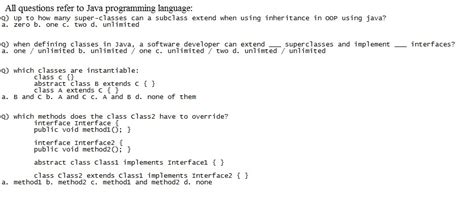 Solved All Questions Refer To Java Programming Language Q Chegg