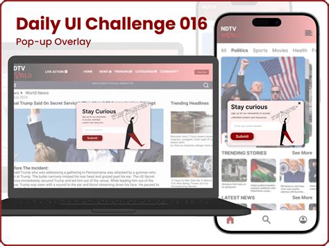 Challenge 016 Pop Up Overlay Daily Ui By Kuldeep Goswami On Dribbble