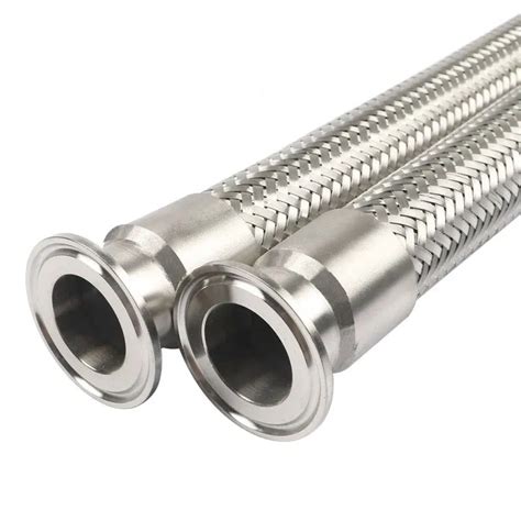 34 1 114 112 스테인레스 스틸 304 트라이 클램프 브레이드 플렉시블 호스 페룰 Od 505mm