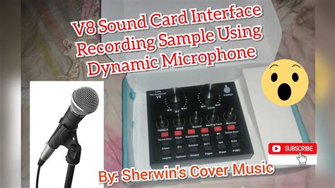 V8 Sound Card Live Streaming Using Dynamic Microphone Tagalog YouTube