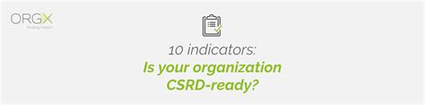 10 Indicators Is Your Organization Csrd Ready