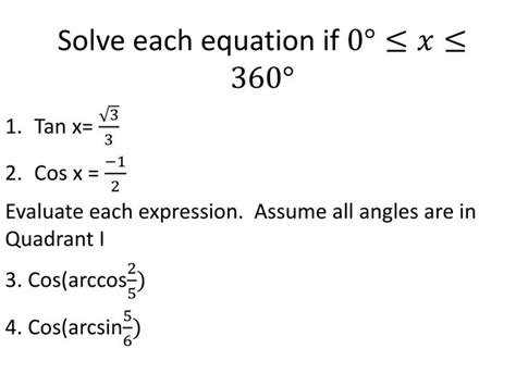 Ppt Solve Each Equation If Powerpoint Presentation Free Download