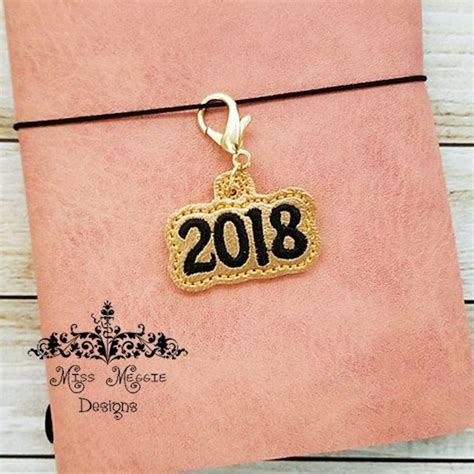 2018 Planner Feltie Charm Ith Embroidery Design Etsy