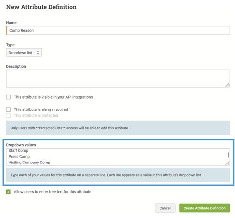 ticket attributes support centre