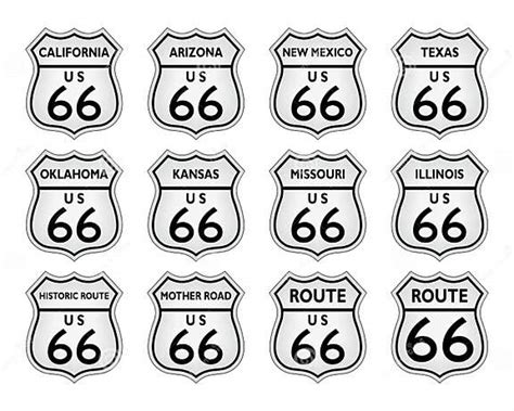 Направьте вектор Eps 66 США Америки знака уличного движения исторический Иллюстрация вектора