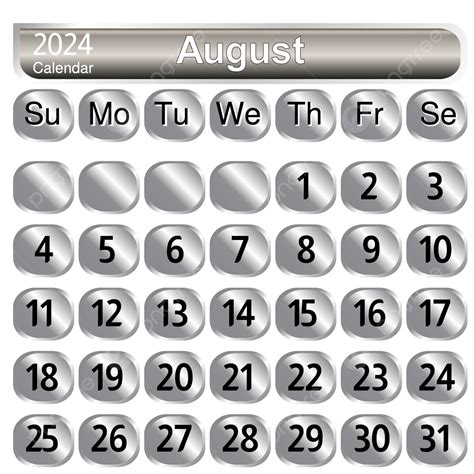 Kalender Tahun 2024 Agustus