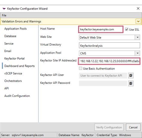 Appendix Logi Load Balancing Keyfactor Command Configuration Wizard