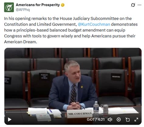 Icymi Kurt Couchman Testifies Before Congress On Principles Based Bba
