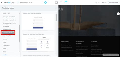 Colocar um formulário de CRM no site do Bitrix24