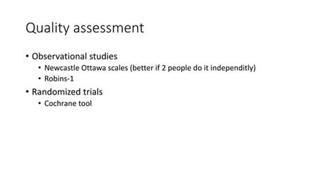 Systematic Review And Meta Analysis Pptx