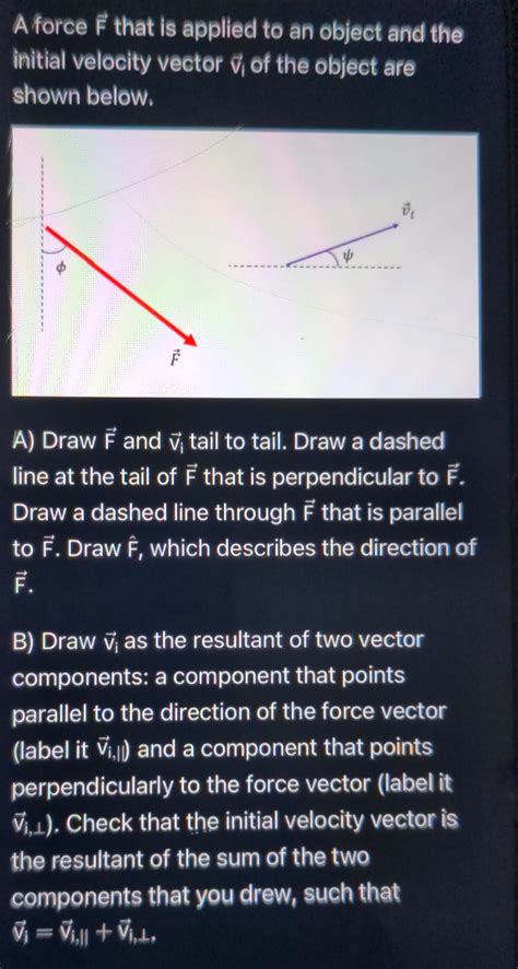 Solved A Force F That Is Applied To An Object And The Chegg