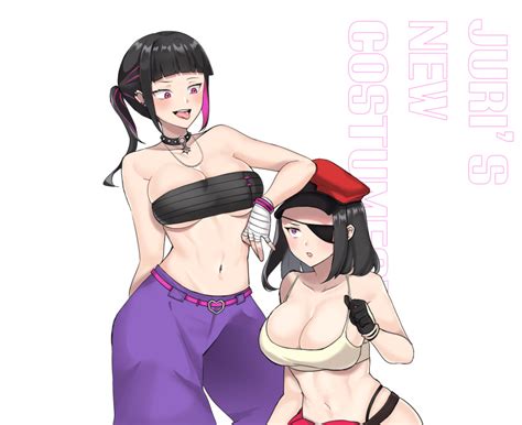 Rule 34 Alternate Costume Alternate Hairstyle Capcom Duo English Text Female Female Only Johwa