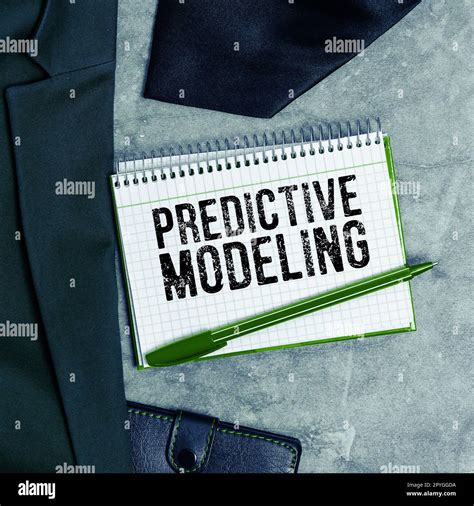 Hand Writing Sign Predictive Modeling Business Concept Maintenance