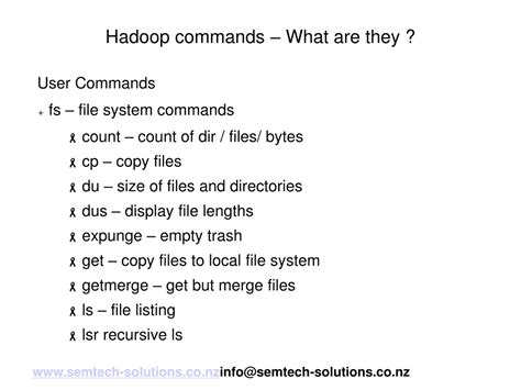 Ppt An Introduction To The Apache Hadoop Command Set Powerpoint