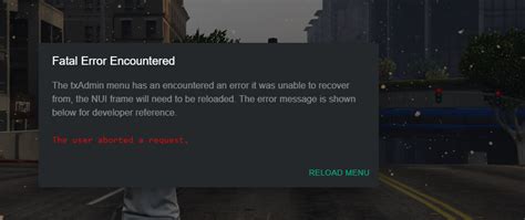 Txadmin Nui Error Server Discussion Cfx Re Community