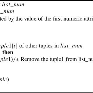 Skyline Set Computation Algorithm For Numeric Attribute Tuples In