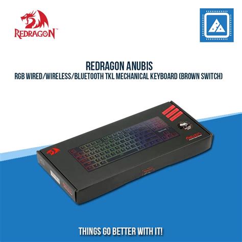 REDRAGON ANUBIS RGB WIRED/WIRELESS/BLUETOOTH TKL MECHANICAL KEYBOARD ...