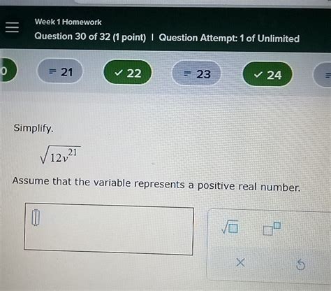 solved week 1 ﻿homeworkquestion 30 ﻿of 32 1 ﻿point ﻿i