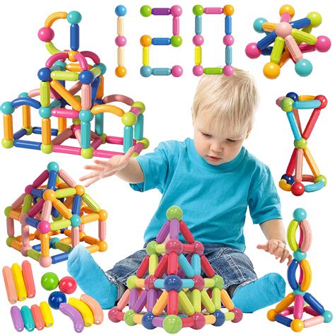 DUŻE KLOCKI MAGNETYCZNE KONSTRUKCYJNE EDUKACYJNE STICKS PATYCZKI XXL