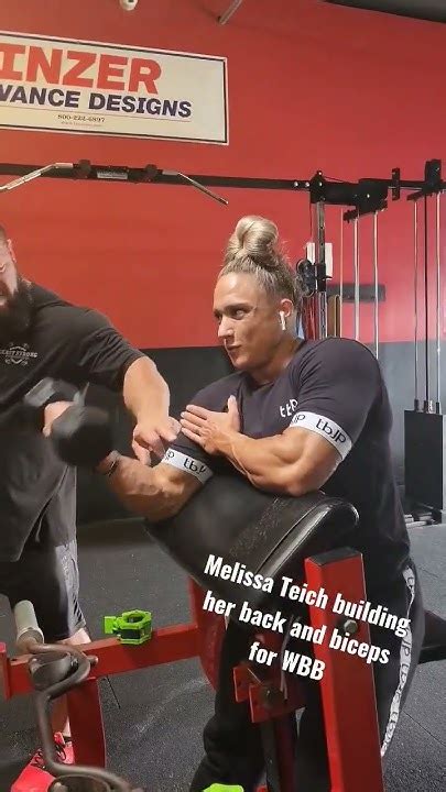 Melissa Teich Training Back And Biceps Shorts Ifbb Bodybuilding