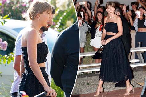 Taylor Swift Wears Black Set For Jack Antonoff Margaret Qualleys