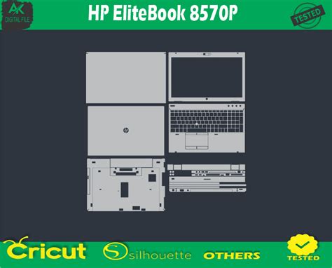 HP EliteBook 8760w Skin Vector Template 4 00