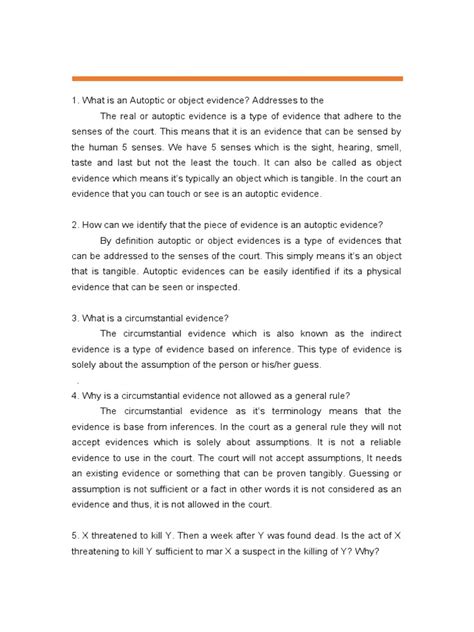 Autoptic Evidence Act Pdf Self Improvement