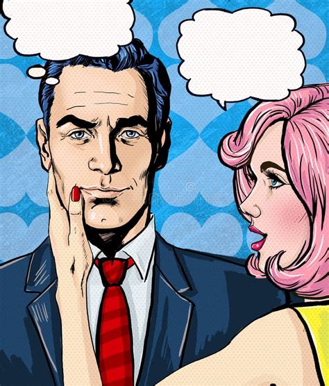Love Couple Pop Art Couplepop Art Love Valentines Day Postcard