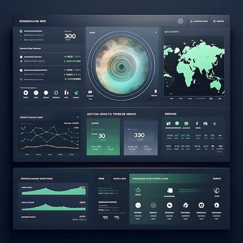 premium ai image web dashboard saas software as a service metrics