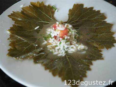 Feuilles De Vigne Farcies à La Grecque Dolmadakia 123dégustez