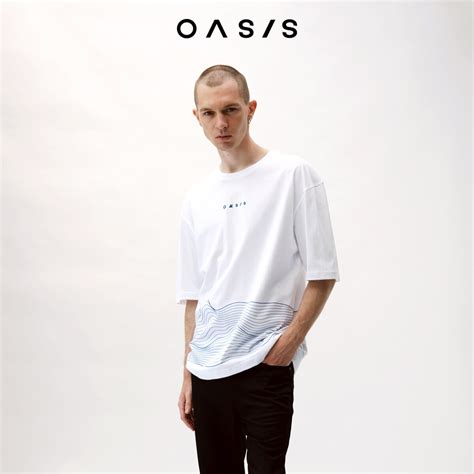 Oasis เสื้อยืด Oversize ผู้ชาย คอกลม เสื้อยืดผู้ชาย เสื้อโอเวอร์ไซส์