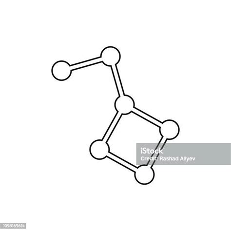 별자리 아이콘입니다 모바일 개념 및 웹 애플 리 케이 션 아이콘의 공간 요소입니다 웹사이트 디자인 및 개발 응용 프로그램 개발에 대 한 얇은 라인 아이콘 0명에 대한 스톡