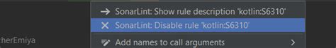 Enable A Disabled SonarLint Rules In Android Studio Flutter Fixes