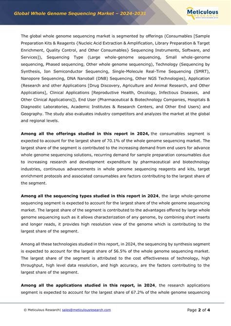 Ppt Whole Genome Sequencing Market Size Share Forecast And Trends Analysis Powerpoint