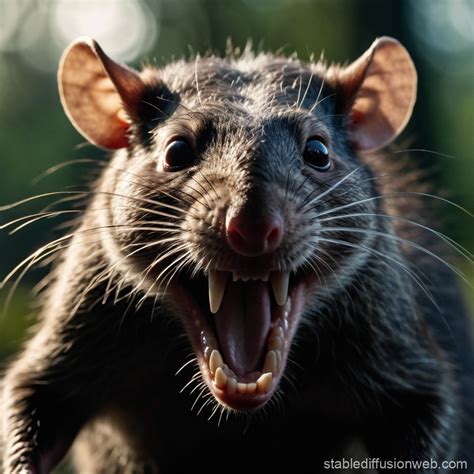 Eerie Giant Rat Monster Stable Diffusion Online
