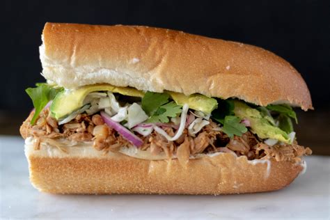 Pulled Jackfruit Mexican Torta — 86 Eats