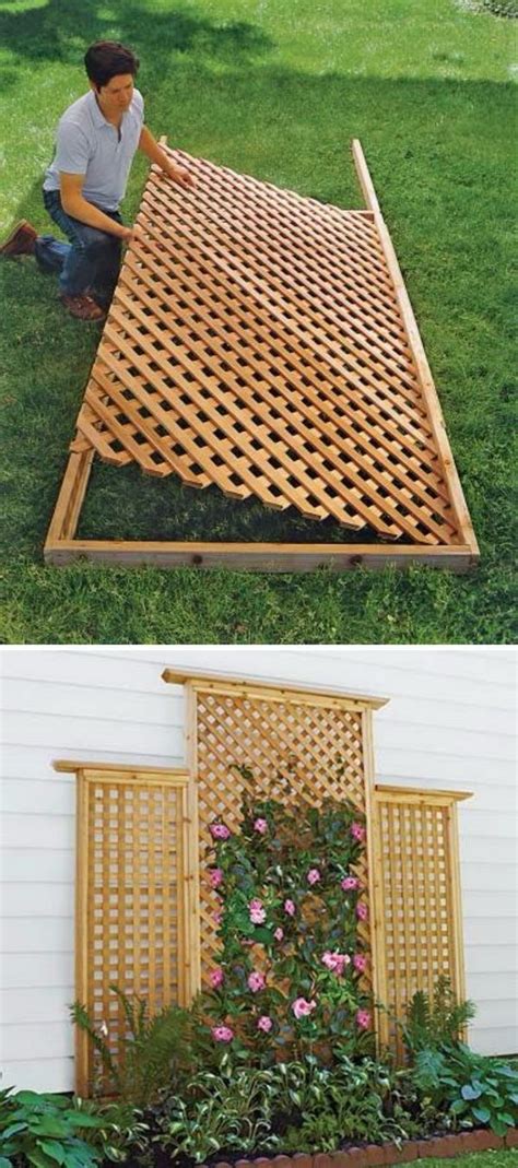 DIY Wood Lattice Trellis Diy Garden Trellis Diy Trellis Backyard