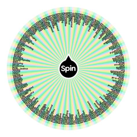 Personality Traits Spin The Wheel Random Picker
