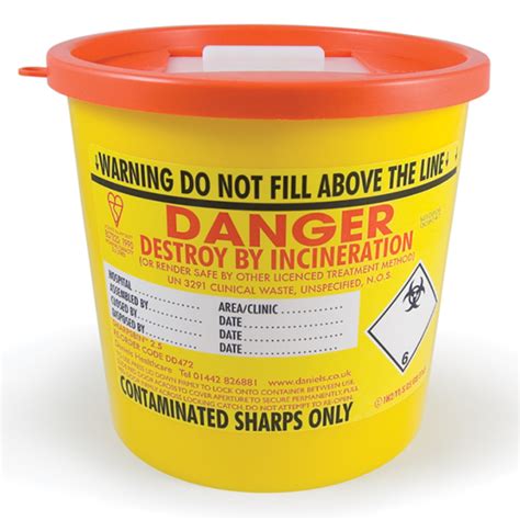 Sharps Bin For The Safe Collection And Disposal Of Sharps Algeos