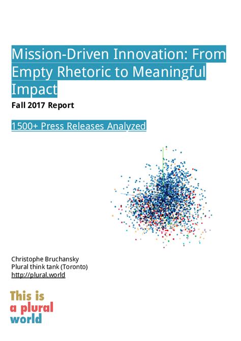Pdf Mission Driven Innovation From Empty Rhetoric To Meaningful