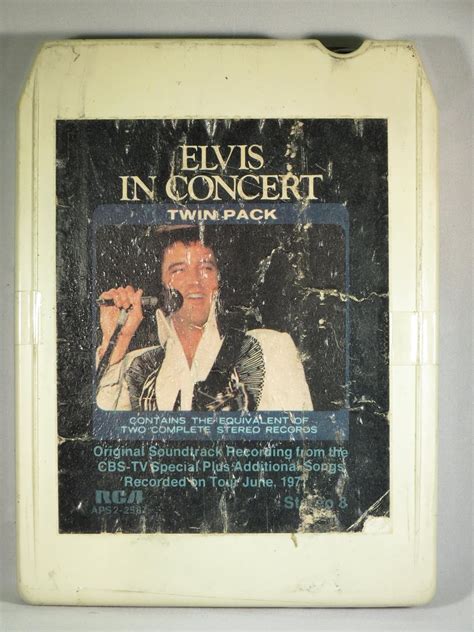 8 Track Elvis In Concert 8 Track Music