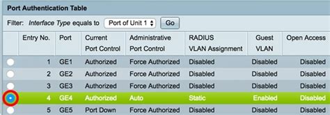 Configure 8021x Port Authentication Setting On A Switch Cisco
